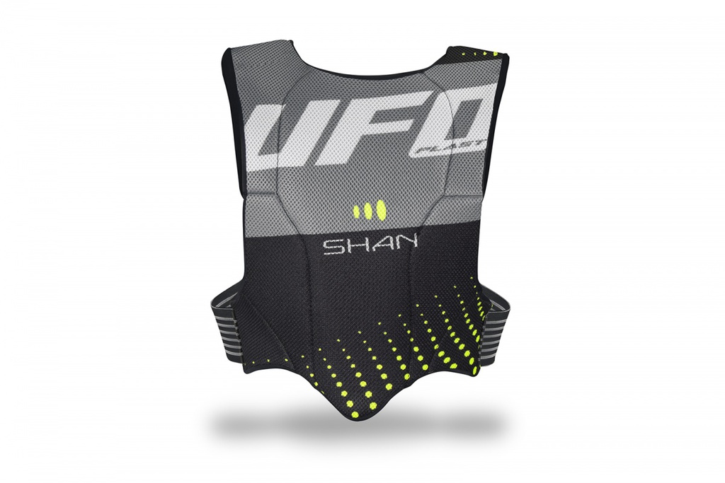 UFO MX Shan Chest Protector Black/Neon Green | Sprocket Sport