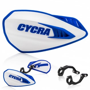 Cycra Cyclone Handguard White/Blue | Sprocket Sport