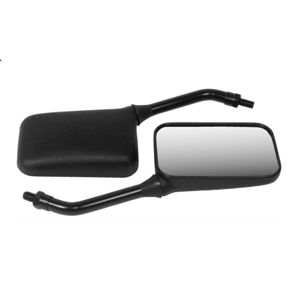 Emgo Deluxe GP Mirror Yamaha Short 10mm Matt Black (Set) | Sprocket Sport
