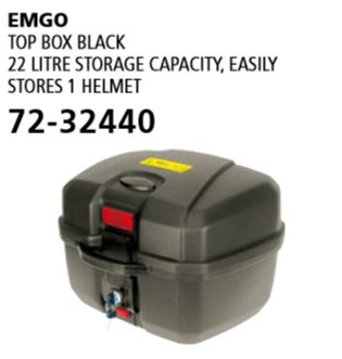 Emgo Top Box Black | Sprocket Sport
